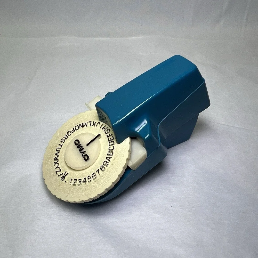 Dymo | Office | Vintage Blue Dymo Mini Label Maker Usa 98s Handheld ...